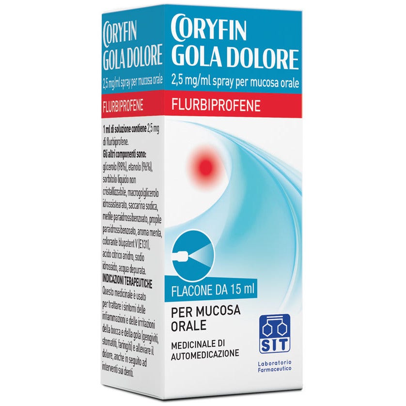 Coryfin Gola Dolore*Spray Mucosa Orale 15ml 0,25% – Farmae - Para ...