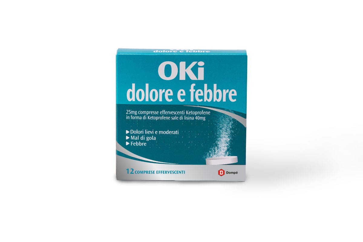 Oki Dolore E Febbre 12 Compresse Effervescenti – Farmae - Para-farmacia ...