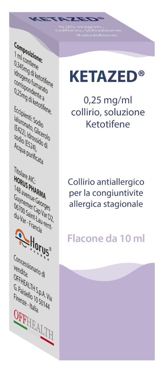 KETAZED 0,25 mg/ml Collirio, flacone 10 ml – Farmae - Para-farmacia ...
