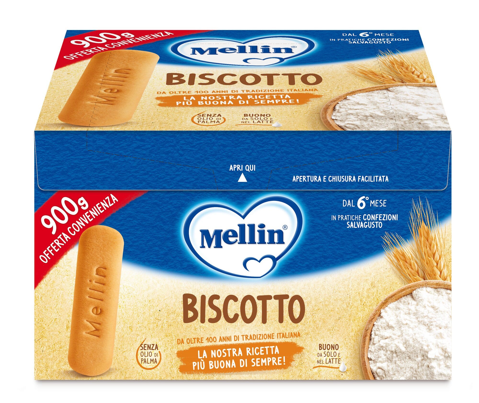 Mellin Biscotto Intero 900g 6 Mesi+ – Farmae - Para-farmacia Online di ...