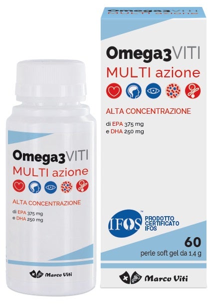 Omega 3 Viti Multi Azione 60 Perle - Integratore Salute – Farmae - Para ...