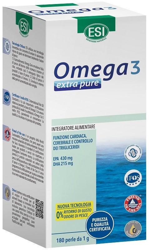 Esi Omega 3 Extra Pure 180 Perle - Integratore di Qualità – Farmae ...