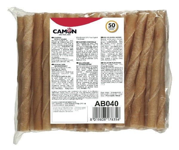 Camon Rolls In Pelle Bovina Per Cani 12.5cmx8/9mm Busta 400g – Farmae ...