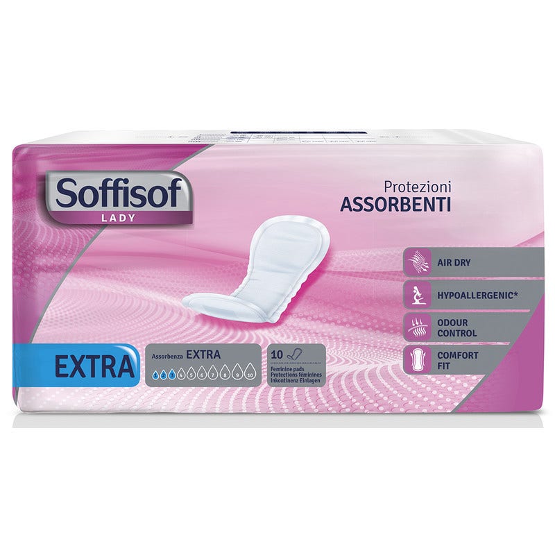 Soffisof Lady Pannolone Per Incontinenza Sagomato Extra 10 Pezzi ...