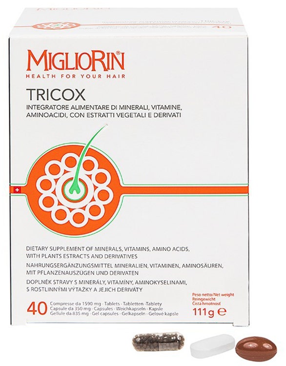 Migliorin Tricox 40 Capsule + 40 Tavolette + 40 Gellule – Farmae - Para ...