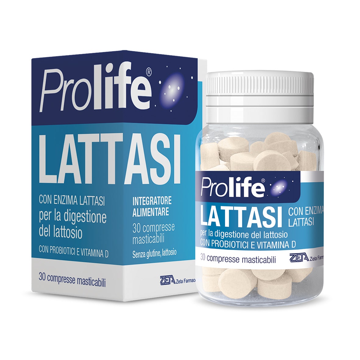 Prolife Lattasi 30 Compresse - Integratore Digestione Lattosio – Farmae ...