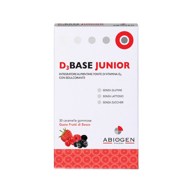 D3 Base Junior 30 Caramelle Frutti Di Bosco – Farmae - Para-farmacia ...