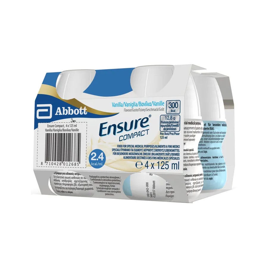 Ensure Compact Vaniglia 4X125ml – Farmae - Para-farmacia Online di ...