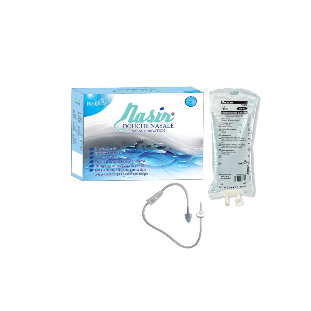 Nasir Doccia Nasale Con Soluzione Fisiologica Isotonica 6 Sacche 500ml ...